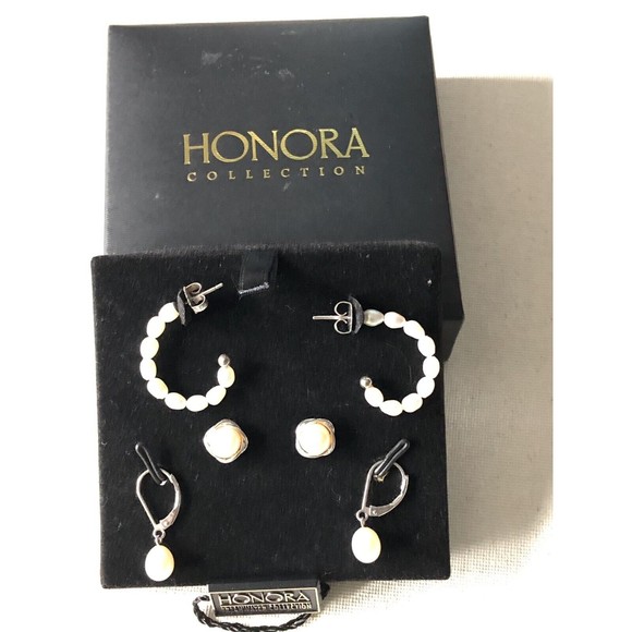 Honora | Jewelry | Honora Freshwater Pearl Collection 3 Piece Set ...